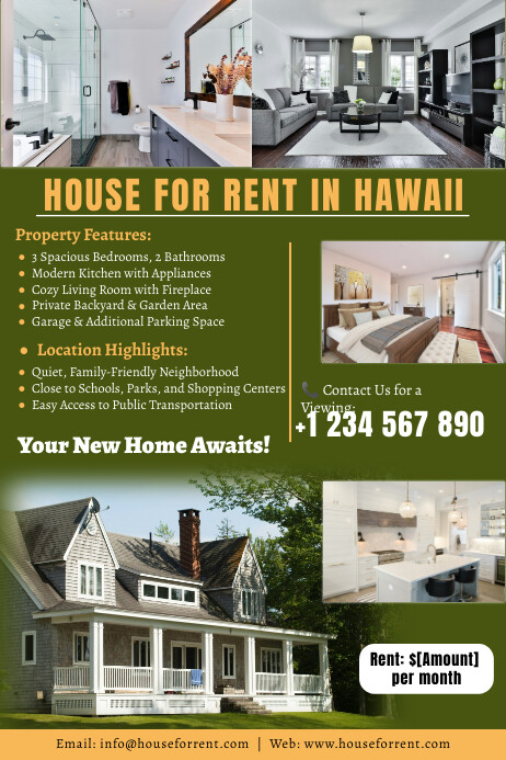 Yellow Professional Real Estate House To Let Template | PosterMyWall