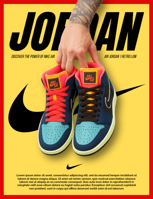 Yellow Professional Shoe Sale Ads Flyer (us Letter) Template | PosterMyWall