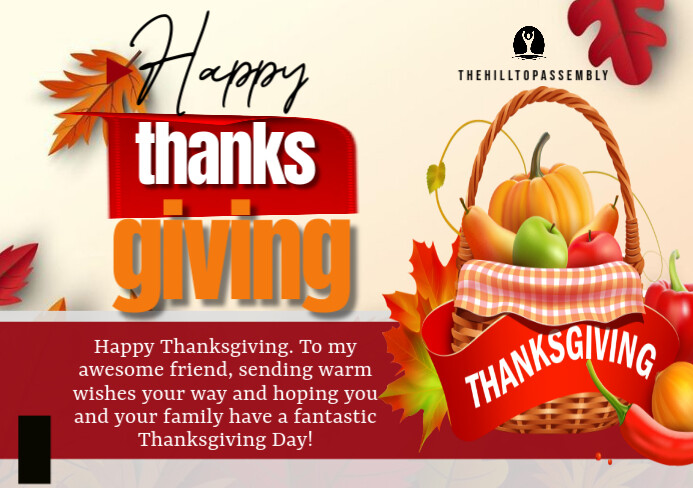 Copy of Yellow Professional Thanksgiving A5 | PosterMyWall