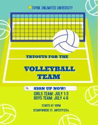 Volleyball Tournament Ads Template | PosterMyWall