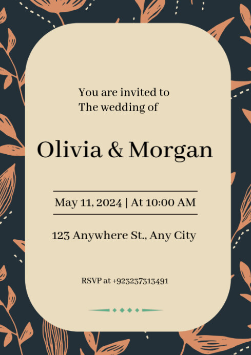Plantilla de Yellow Professional Wedding Invitation Cards | PosterMyWall