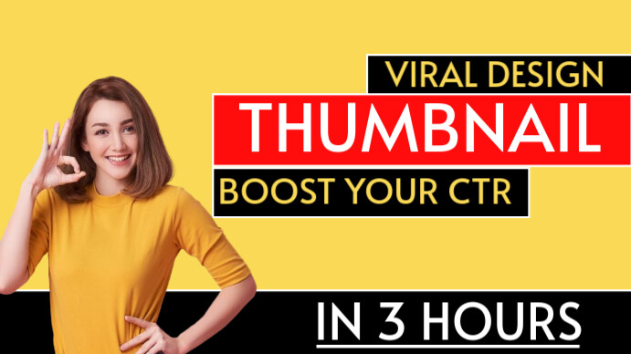 Yellow Professional Youtube Thumbnail Template | PosterMyWall