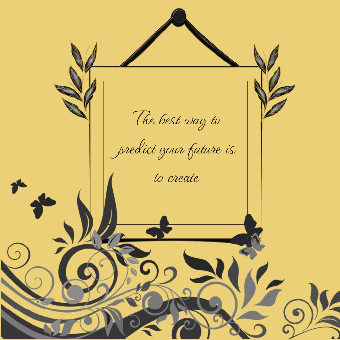 Yellow quote template | PosterMyWall