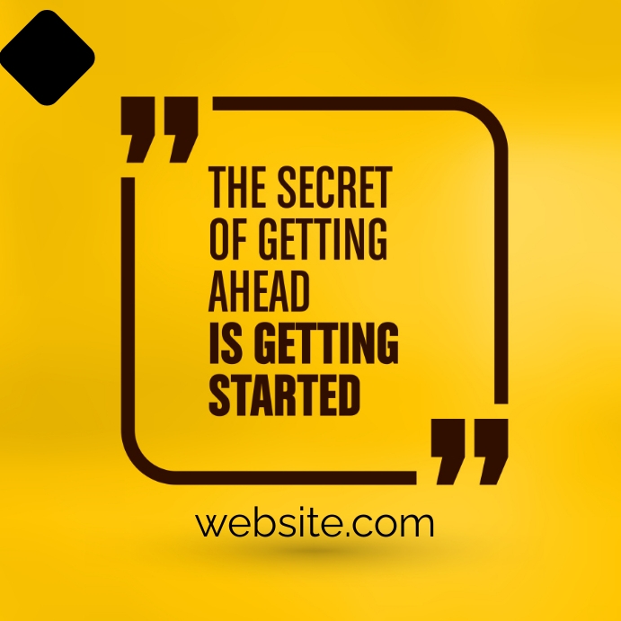 Yellow quote template | PosterMyWall