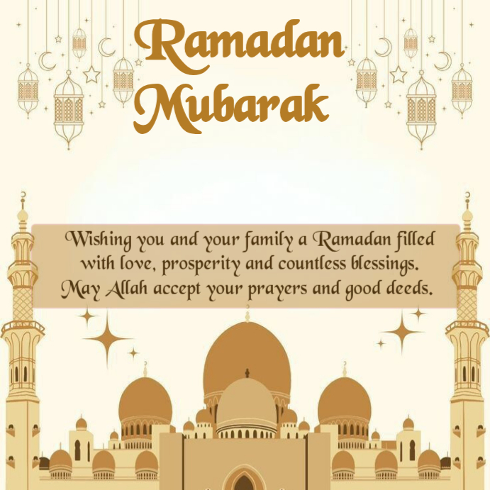 Modèle Yellow Ramadan Greetings Instagram Post | PosterMyWall