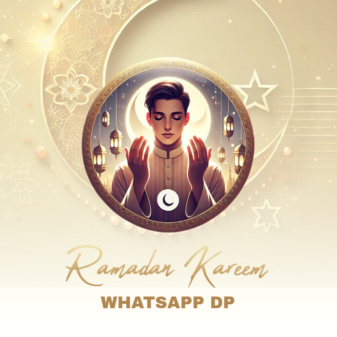 Yellow Ramadan Kareem Dp Instagram Post templaat | PosterMyWall