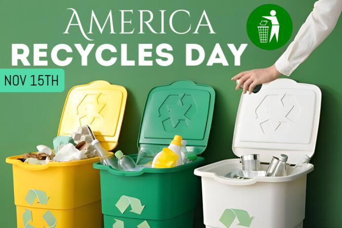 Plantilla de Yellow Recycle Ads Poster | PosterMyWall