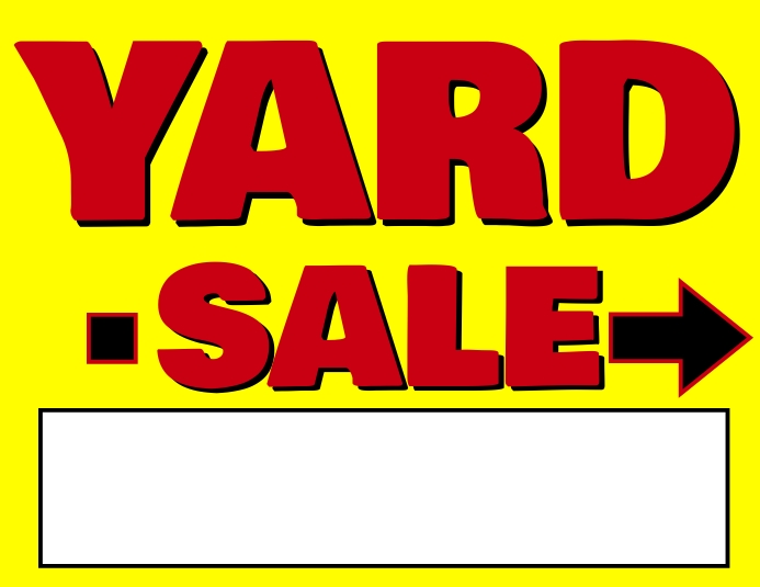 Yellow Red Black Yared Sale Sign Templat | PosterMyWall