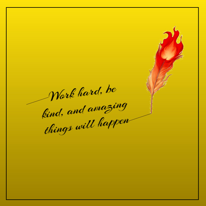Plantilla de Yellow red quote template | PosterMyWall