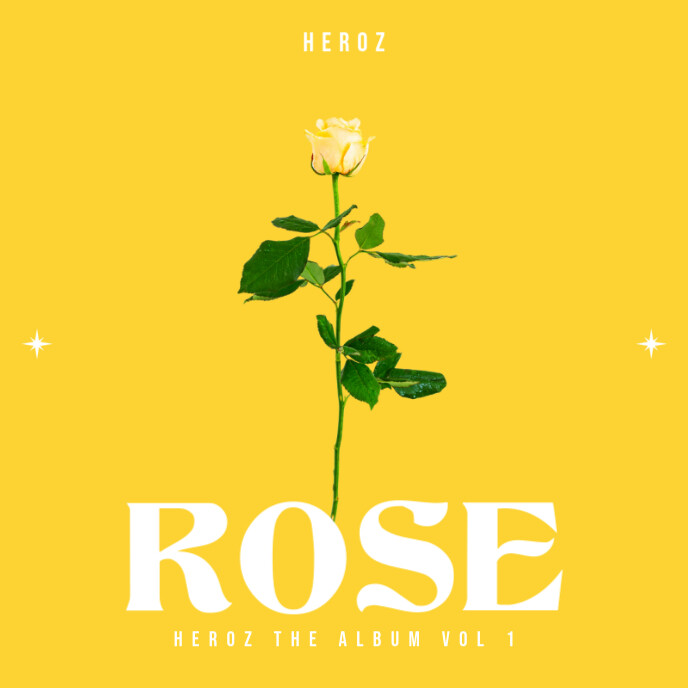 Yellow Rose Album Cover Template | PosterMyWall