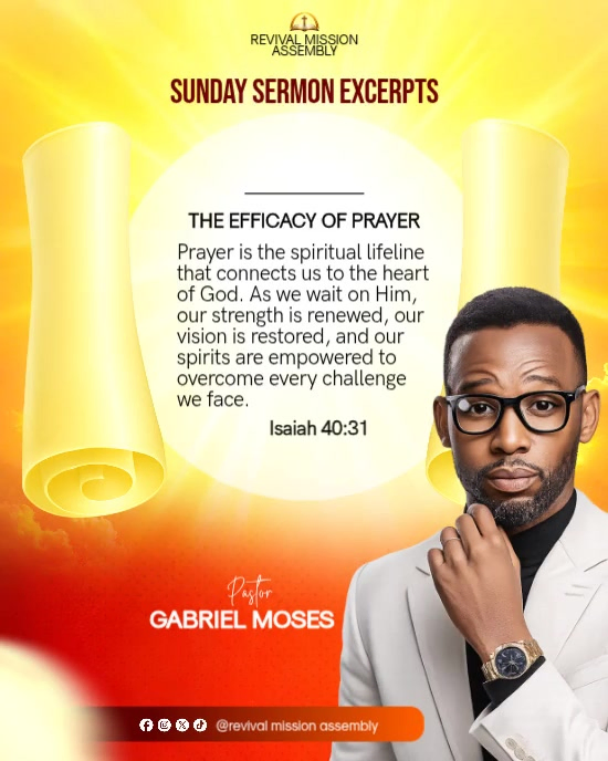 Yellow Sermon Highlights Poster Instagram Portrait Template | PosterMyWall