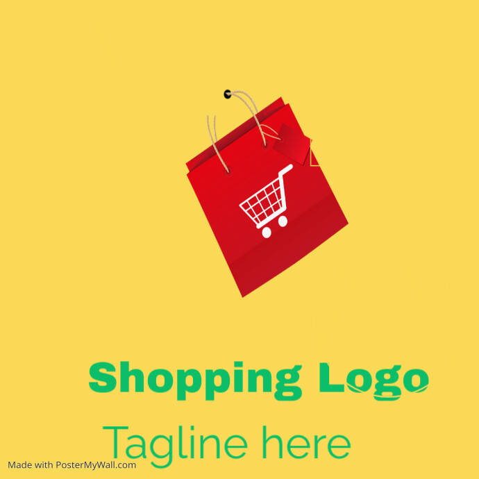 Copy of Yellow Shopping Logo | PosterMyWall