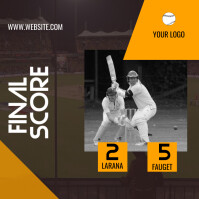 Cricket template | PosterMyWall