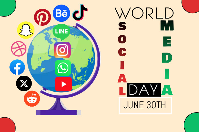 Yellow Social Media Day Poster Template | PosterMyWall