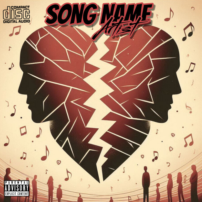 Plantilla de Yellow Song Name Album Cover | PosterMyWall