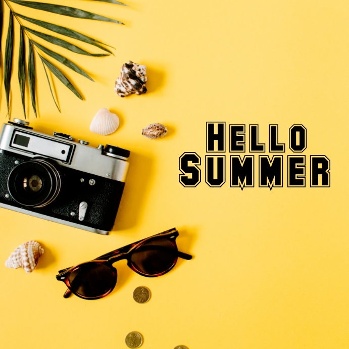 yellow summer modern template | PosterMyWall