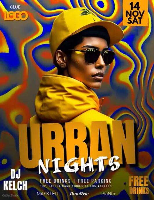 Plantilla de Yellow Theme Party | PosterMyWall