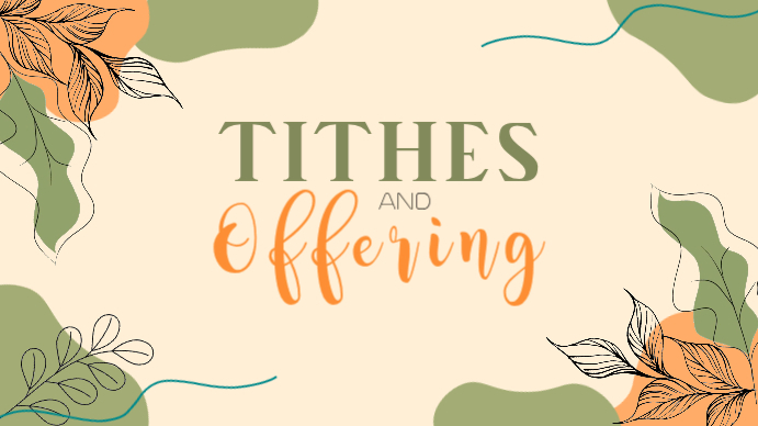 Yellow Tithes and Offering Digital Display Template | PosterMyWall