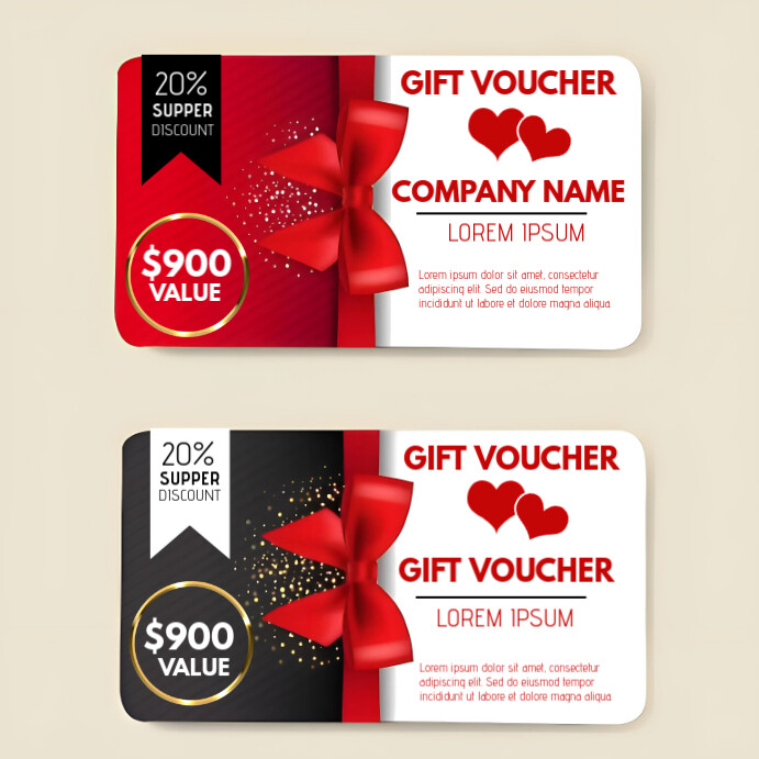 Copy of Yellow Typographic Gift Voucher Instagram Post | PosterMyWall
