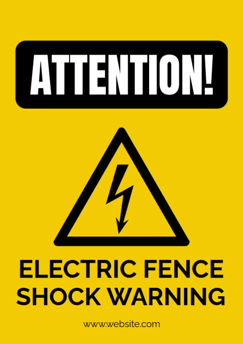 Yellow Typographic Warning Post's And Cautiou Template | PosterMyWall