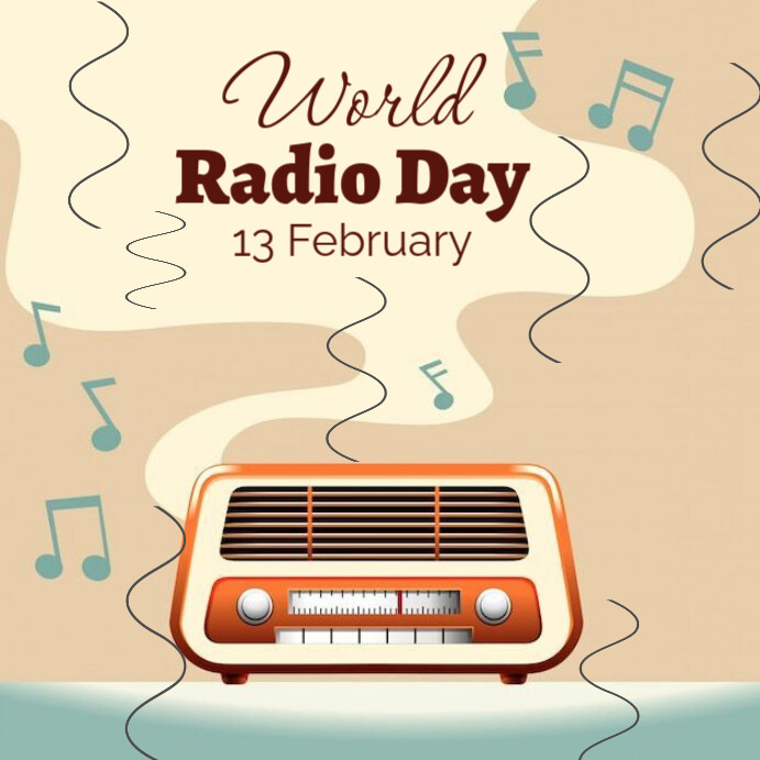 Plantilla de Yellow Vintage Radio Day Instagram Post | PosterMyWall