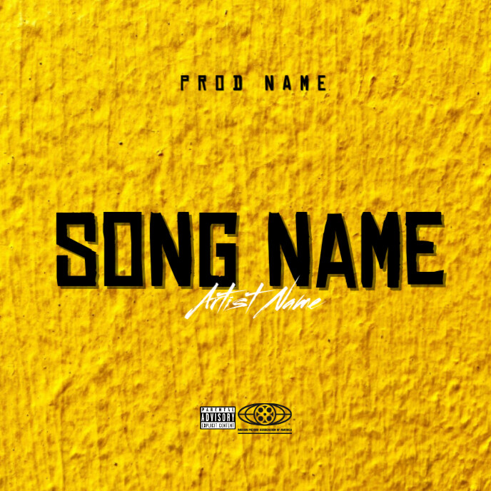 Yellow Yellow Texture Mixtape Album Cover Template | PosterMyWall