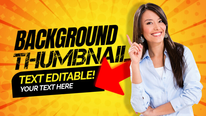 Modèle Yellow youtube thumbnail background | PosterMyWall