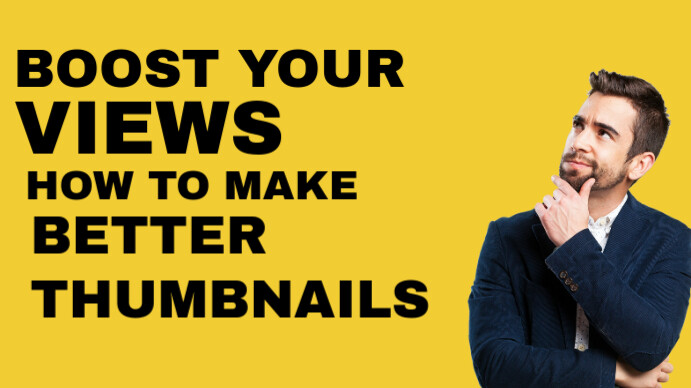 Yellow Youtube Thumbnail Template | PosterMyWall