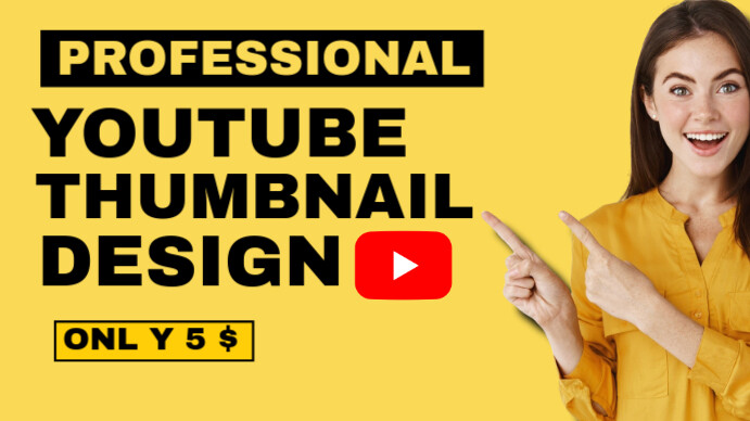 Yellow Youtube Thumbnail Template | PosterMyWall