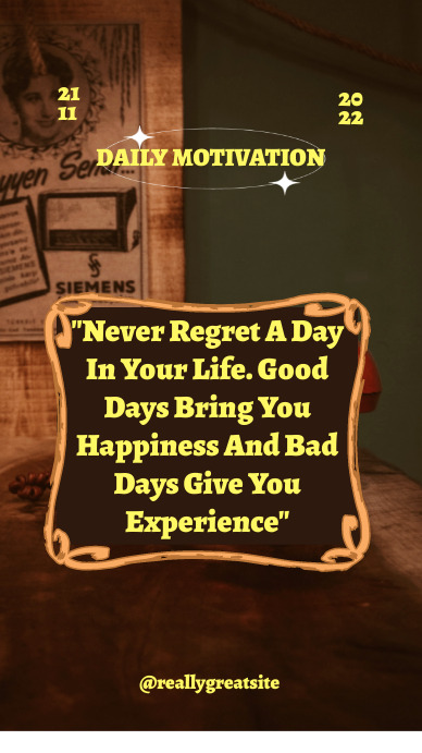 Plantilla de YellowRetro DailyMotivation Instagram Story | PosterMyWall