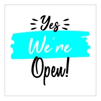 We Are Open Sign Template | PosterMyWall