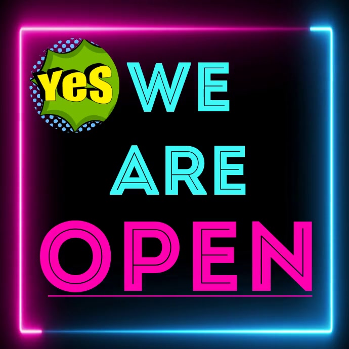 Yes We are open Template | PosterMyWall