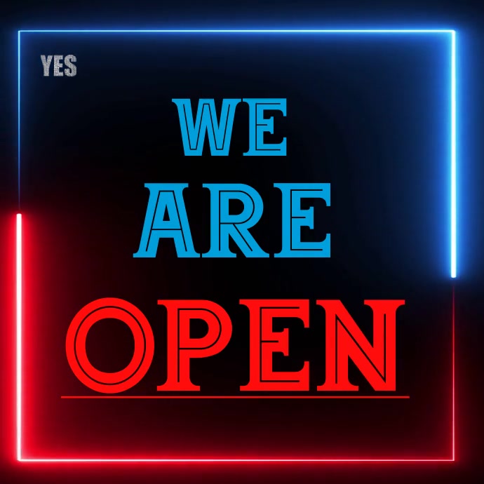 Yes we are open Template | PosterMyWall