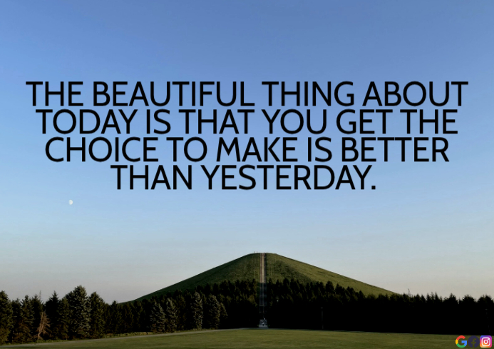 YESTERDAY AND TODAY QUOTE TEMPLATE | PosterMyWall