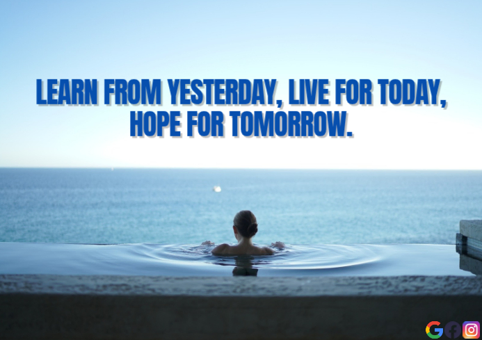YESTERDAY AND TODAY QUOTE TEMPLATE | PosterMyWall