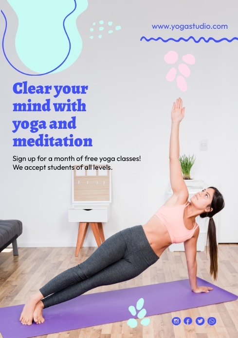 Yoga & Meditation Template | PosterMyWall