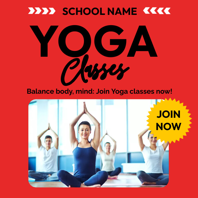 Yoga And Fitness Ad Template | PosterMyWall