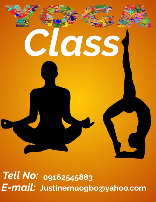 Yoga class (4) Template | PosterMyWall