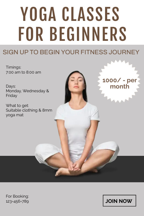 YOGA CLASS Template | PosterMyWall