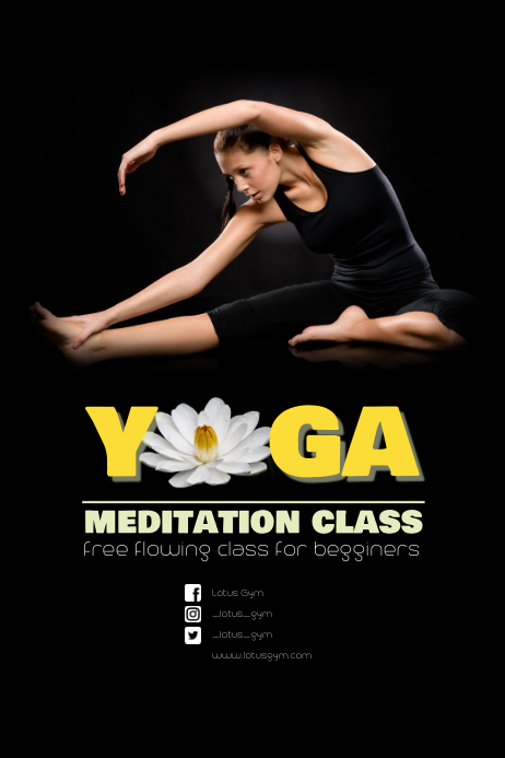 Yoga Class Template | PosterMyWall