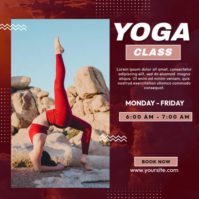 Yoga Class Flyer Template | PosterMyWall