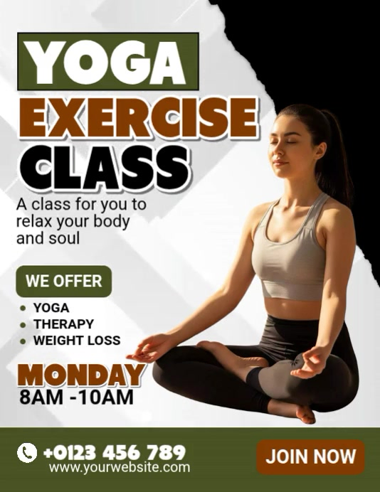 Yoga Classes Ads Template | PosterMyWall