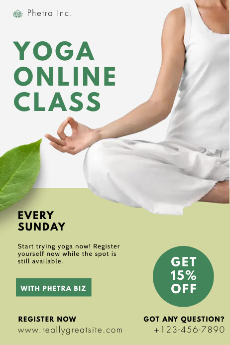 YOGA CLASSES Template | PosterMyWall