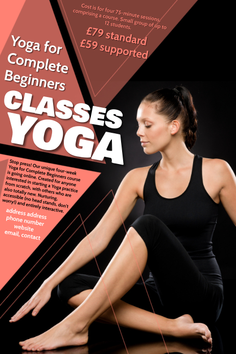 yoga classes Template | PosterMyWall