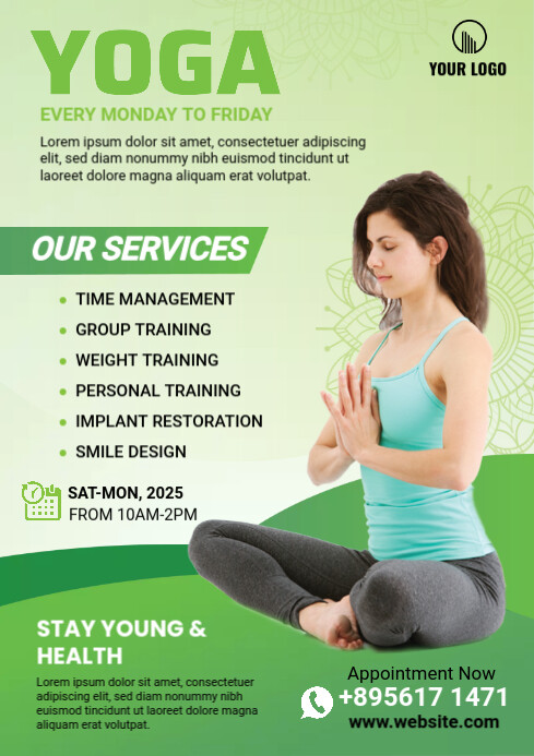 Yoga classes Template | PosterMyWall