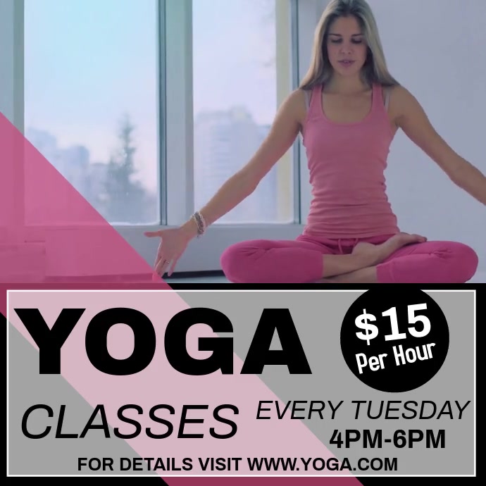 Yoga classes instragram post Template | PosterMyWall