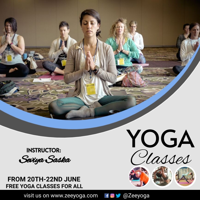 yoga classes template | PosterMyWall