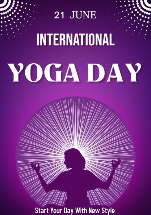 Copy of YOGA DAY CELEBRATION | PosterMyWall