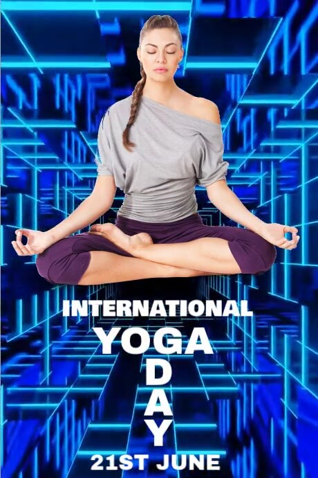 Copy of YOGA DAY celebration poster | PosterMyWall