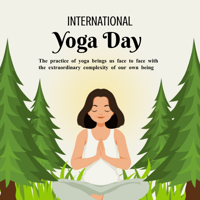Yoga Day Template | PosterMyWall